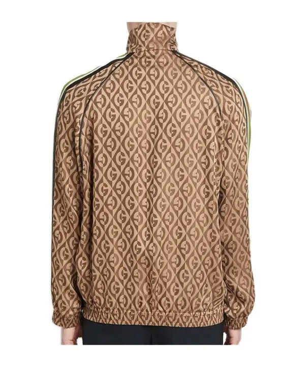 Gucci Gg Jacquard Zip Jacket