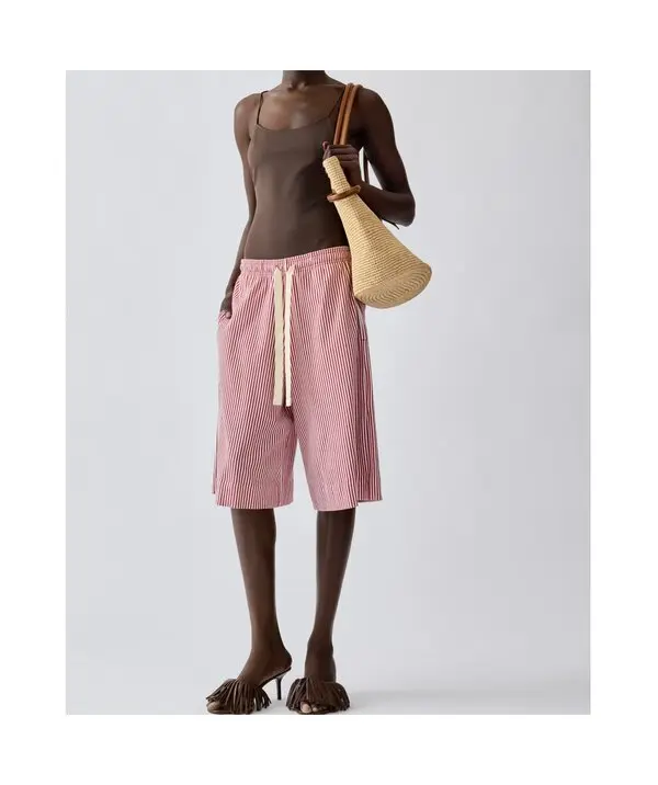 Jacquemus The Cabana Ruffled Swimsuit - Brown