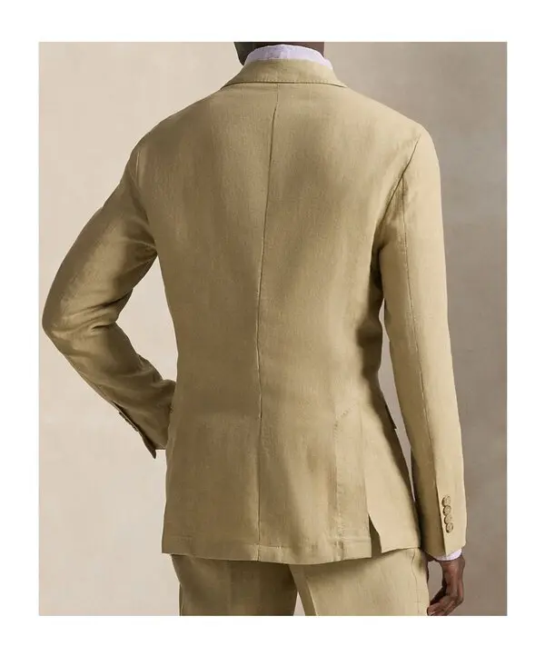Polo Ralph Lauren Single-breasted Linen Blazer - Nude