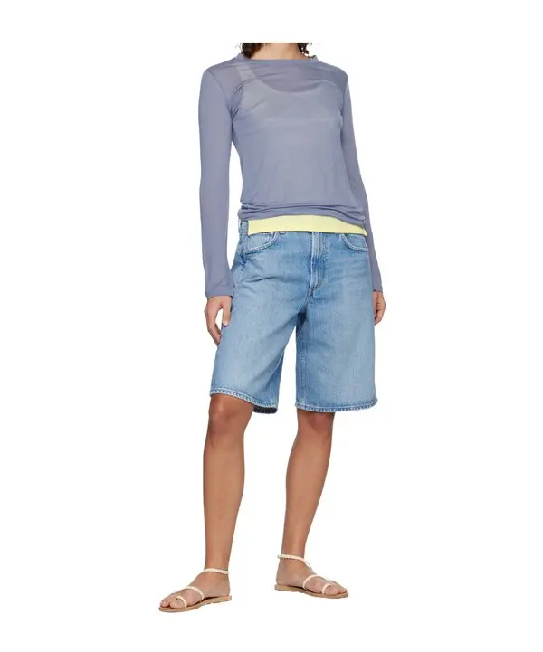Citizens Of Humanity Denim Patch Pocket Shorts - Blue