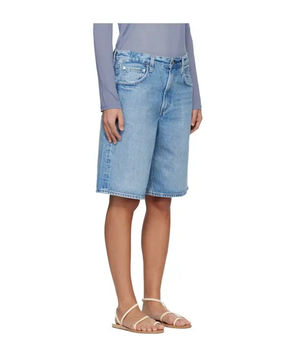 Citizens Of Humanity Denim Patch Pocket Shorts - Blue