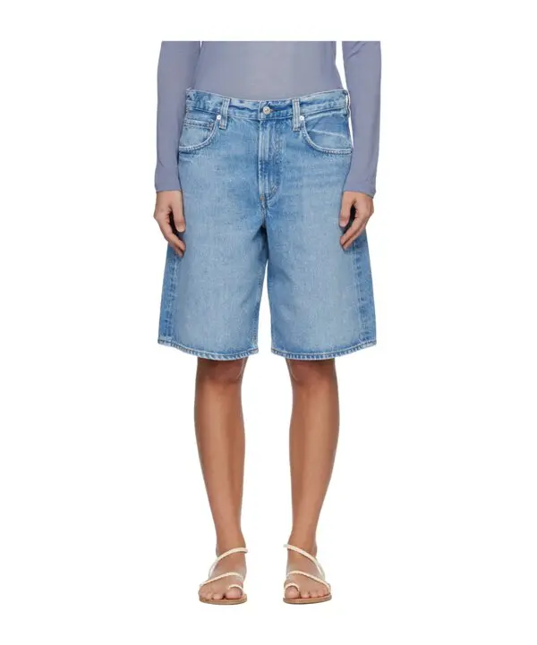 Citizens Of Humanity Denim Patch Pocket Shorts - Blue