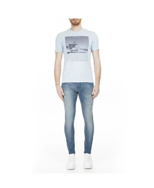 Emporio Armani Logo Detail Skinny Fit Jeans