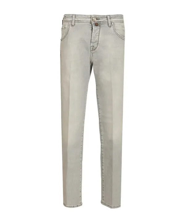 Jacob Cohen Scott Slim Cropped Jeans - Nude