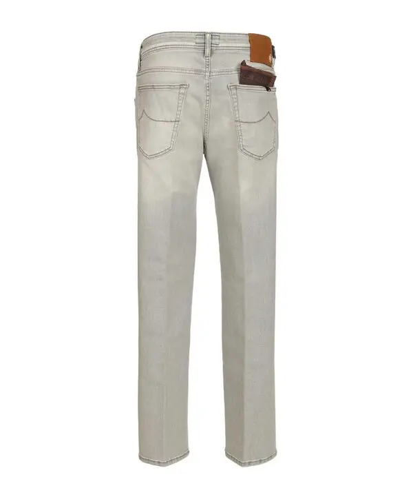 Jacob Cohen Scott Slim Cropped Jeans - Nude