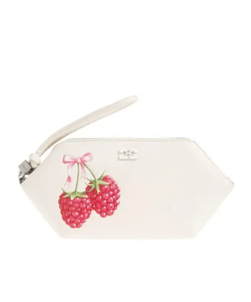 GANNI Bou Printed Pouch Bag - Cream