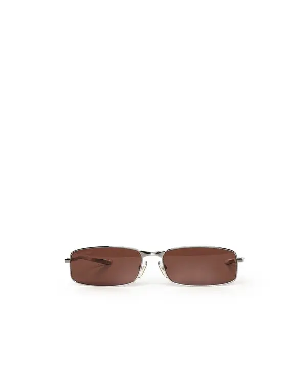 Balenciaga Rectangle Rimless Sunglasses - Sliver