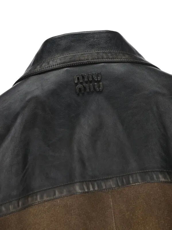 Miu Miu Panelled Long Sleeve Jacket