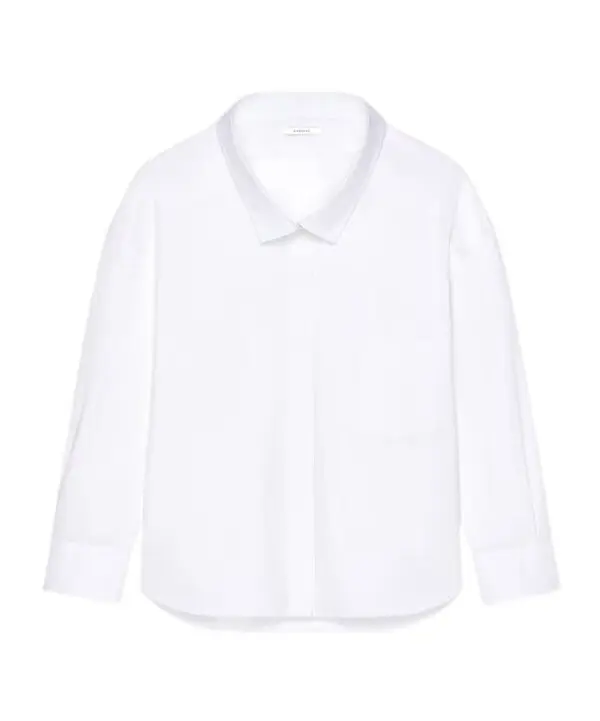 Givenchy Wide Collar Long Sleeved Shirt - White