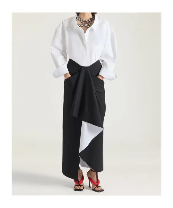 Givenchy Wide Collar Long Sleeved Shirt