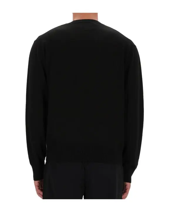 Versace Logo Detail Crewneck Jumper