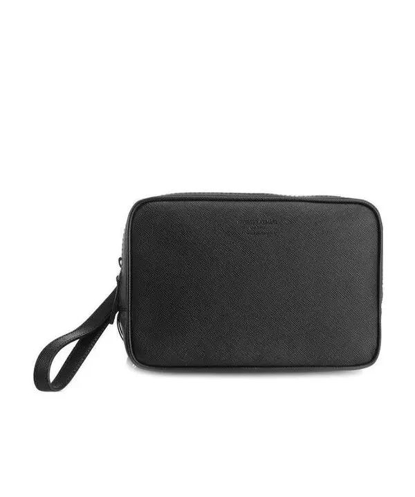 Giorgio Armani Logo Details Clutch - Black