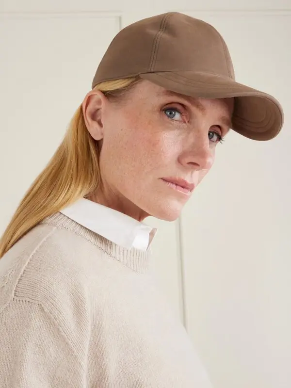 THE ROW Cotton And Cashmere-blend Baseball Cap - Beige