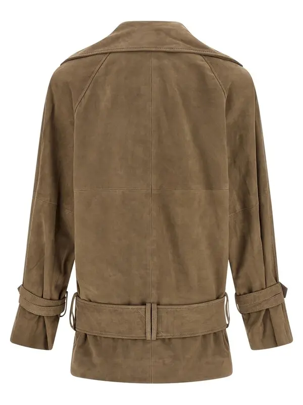 ROTATE BY BIRGER CHRISTENSEN Oversized Double-breasted Jacket With Belt