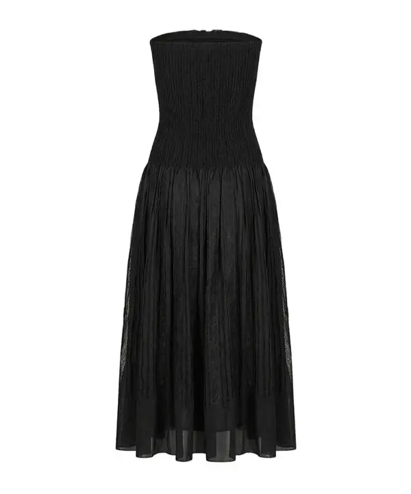 Paloma Wool Lupe Pleated Maxi Skirt - Black