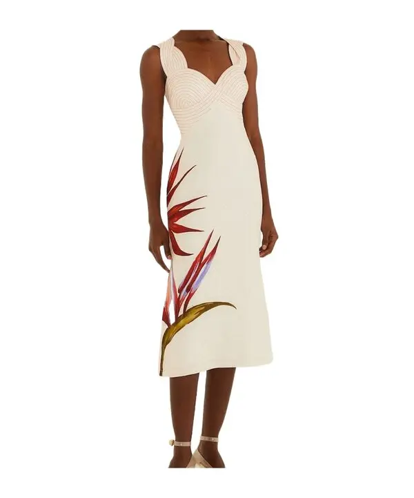 Farm Rio Floral Twisted Strap Dress - No