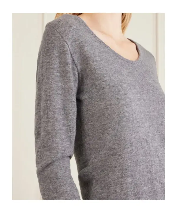 THE ROW Nezena Cashmere Sweater - Light Gray