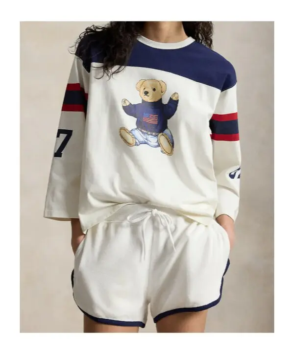 Polo Ralph Lauren Polo Bear Long-sleeved Crewneck T-shirt - White