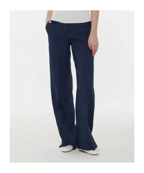 P.a.r.o.s.h Wide Leg Button Trousers
