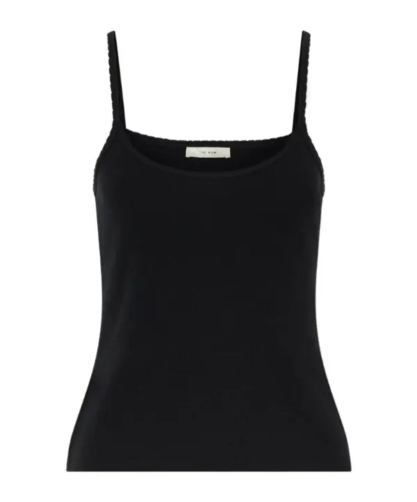 THE ROW Sleeveless Ribbed Trim Camisole