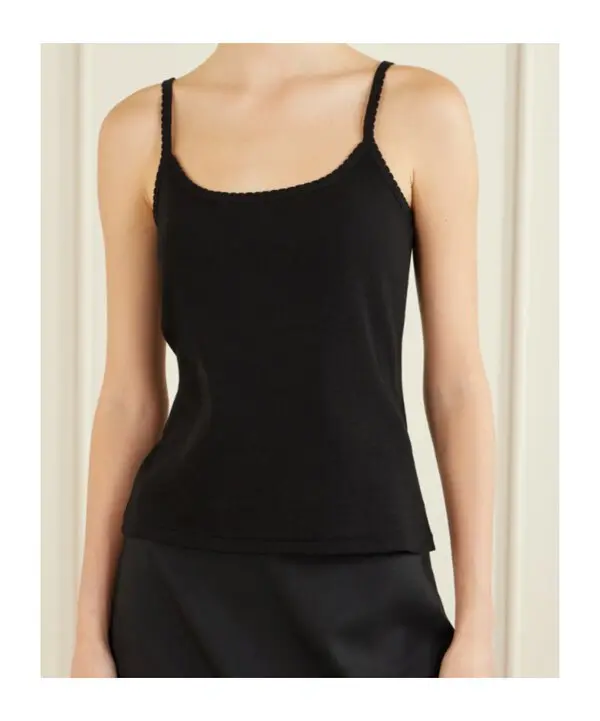 THE ROW Sleeveless Ribbed Trim Camisole