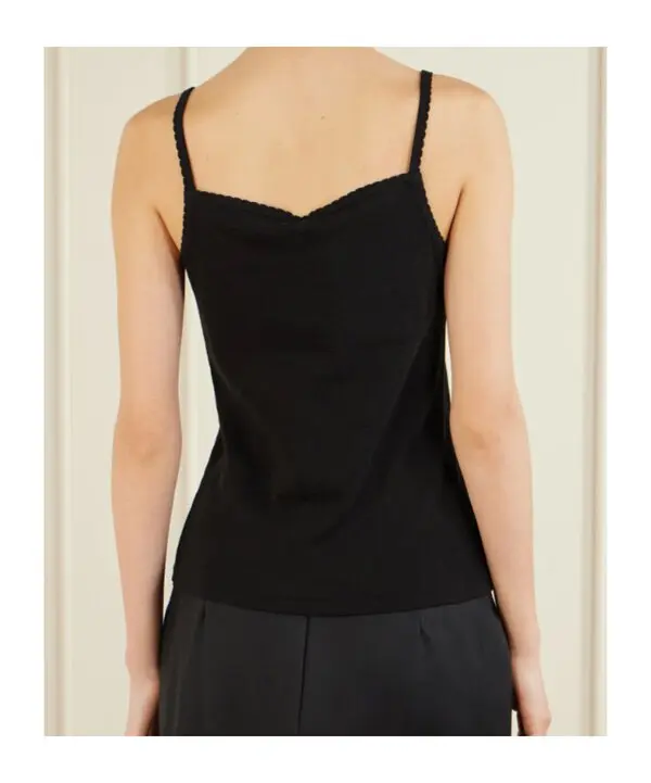 THE ROW Sleeveless Ribbed Trim Camisole