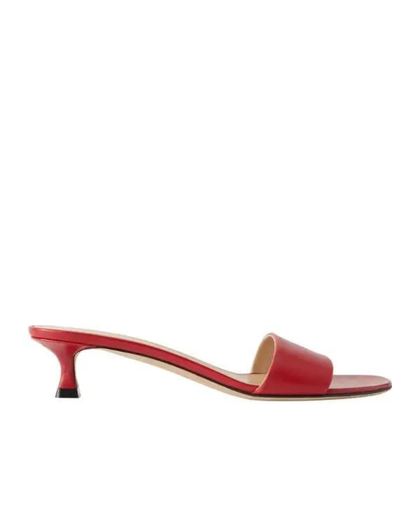 THE ROW Combo Leather Mules