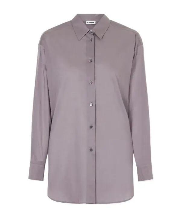 JIL SANDER Muslin Oversized Shirt - Gray