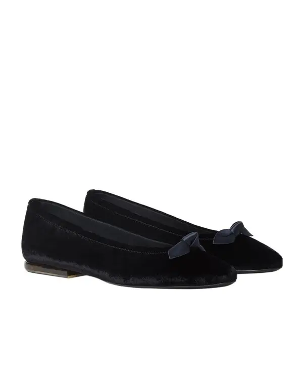 Loro Piana Bow Detail Ballerina Flats