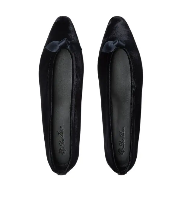 Loro Piana Bow Detail Ballerina Flats