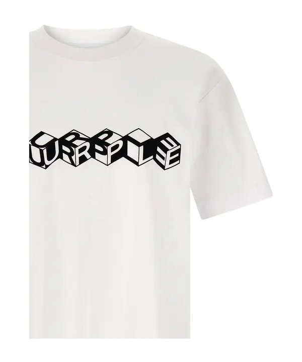 PURPLE BRAND Cube Logo Print T-shirt