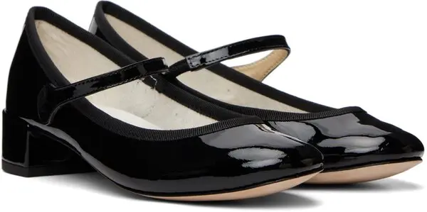 Repetto Mary Jane Low Heels - Black