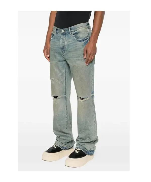 PURPLE BRAND Distressed Flare Jeans