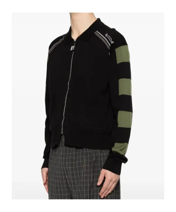 KIKO KOSTADINOV Zipped Striped Cardigan