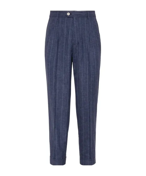 Brunello Cucinelli Tailored Striped Trousers