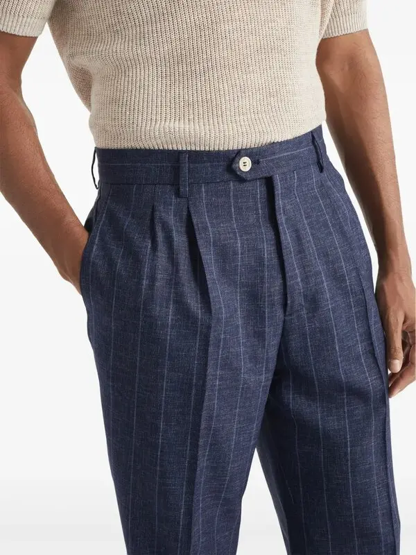 Brunello Cucinelli Tailored Striped Trousers