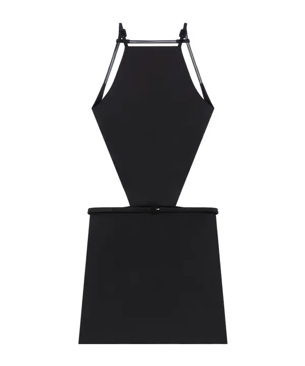 COURREGES V-line Cut-out Mini Dress