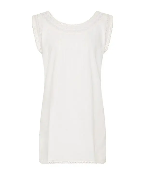 Posse Danielle Lace-trimmed Cotton Mini Dress