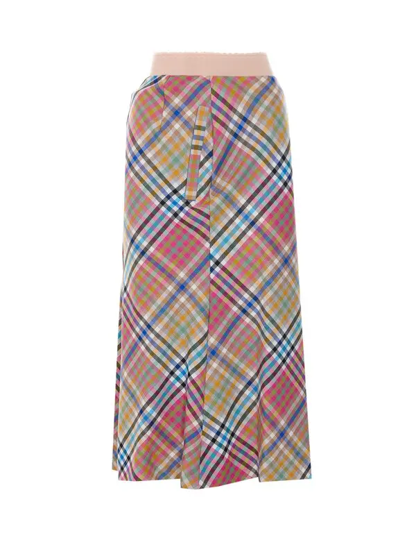 VIVIENNE WESTWOOD Vase Ensemble Checked Midi Skirt - Multicolor