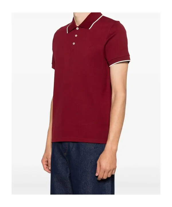 Saint Laurent Short-sleeved Polo Shirt - Red