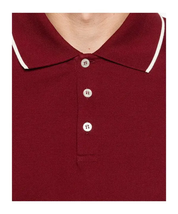 Saint Laurent Short-sleeved Polo Shirt - Red