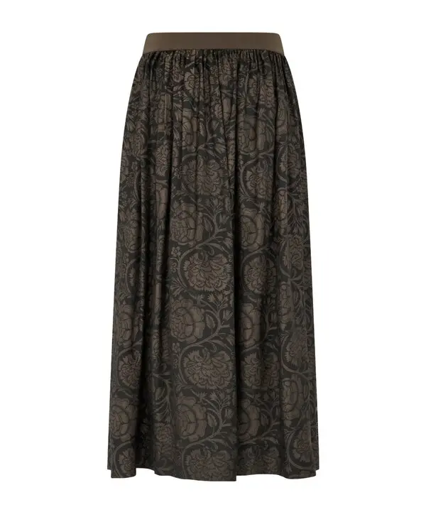 UMA WANG Elastic Waist Midi Skirt - Black