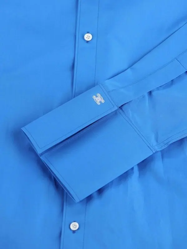 Celine Jed Shirt In Cotton Poplin