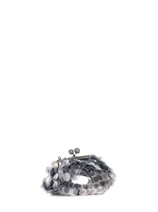 Max Mara Sequin Embellished Clutch Bag - Gray