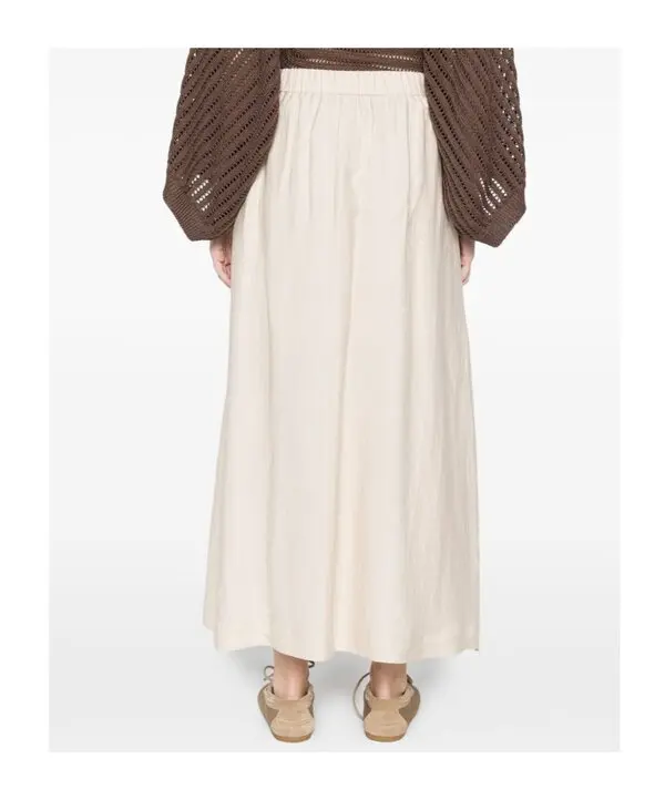Peserico Pleated Maxi Skirt - White