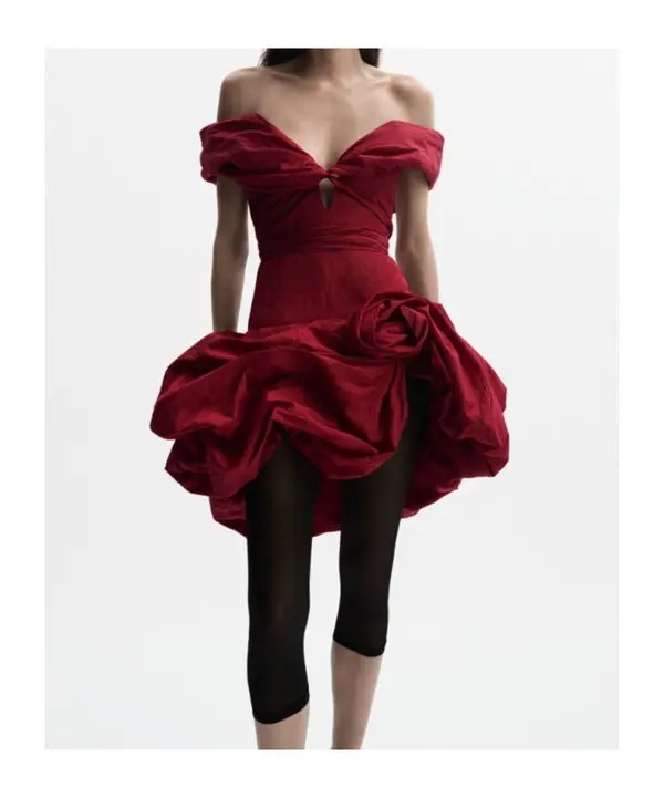 Magda Butrym Draped Shawl-collar Midi Dress