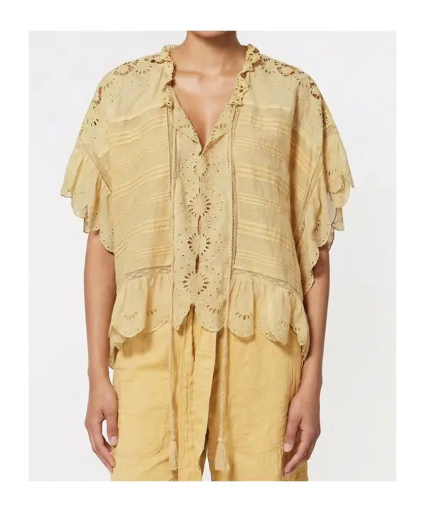 Isabel Marant Étoile Prisha" Floral Lace Top