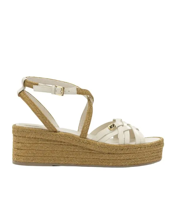 Valentino Garavani Vlogo Signature Platform Espadrille Sandals - Brown