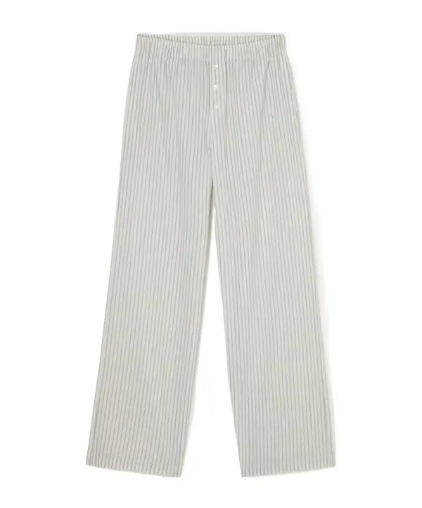 RÓHE Silk Stripe Pyjama Trouser - White