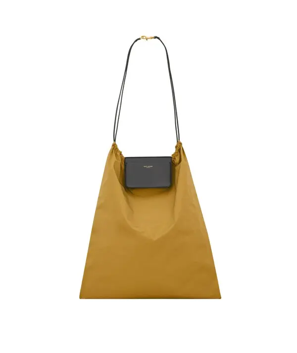 Saint Laurent Foulard Folding Pouch - Mustard/black